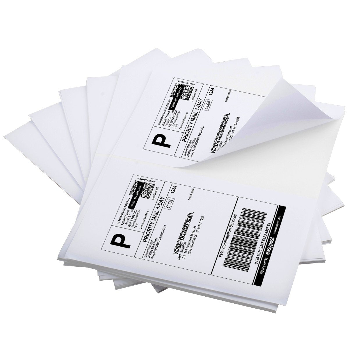 USPS UPS FedEx Shipping Labels JETZAP 4x6 Shipping Labels - 120 Pre-Cut ...